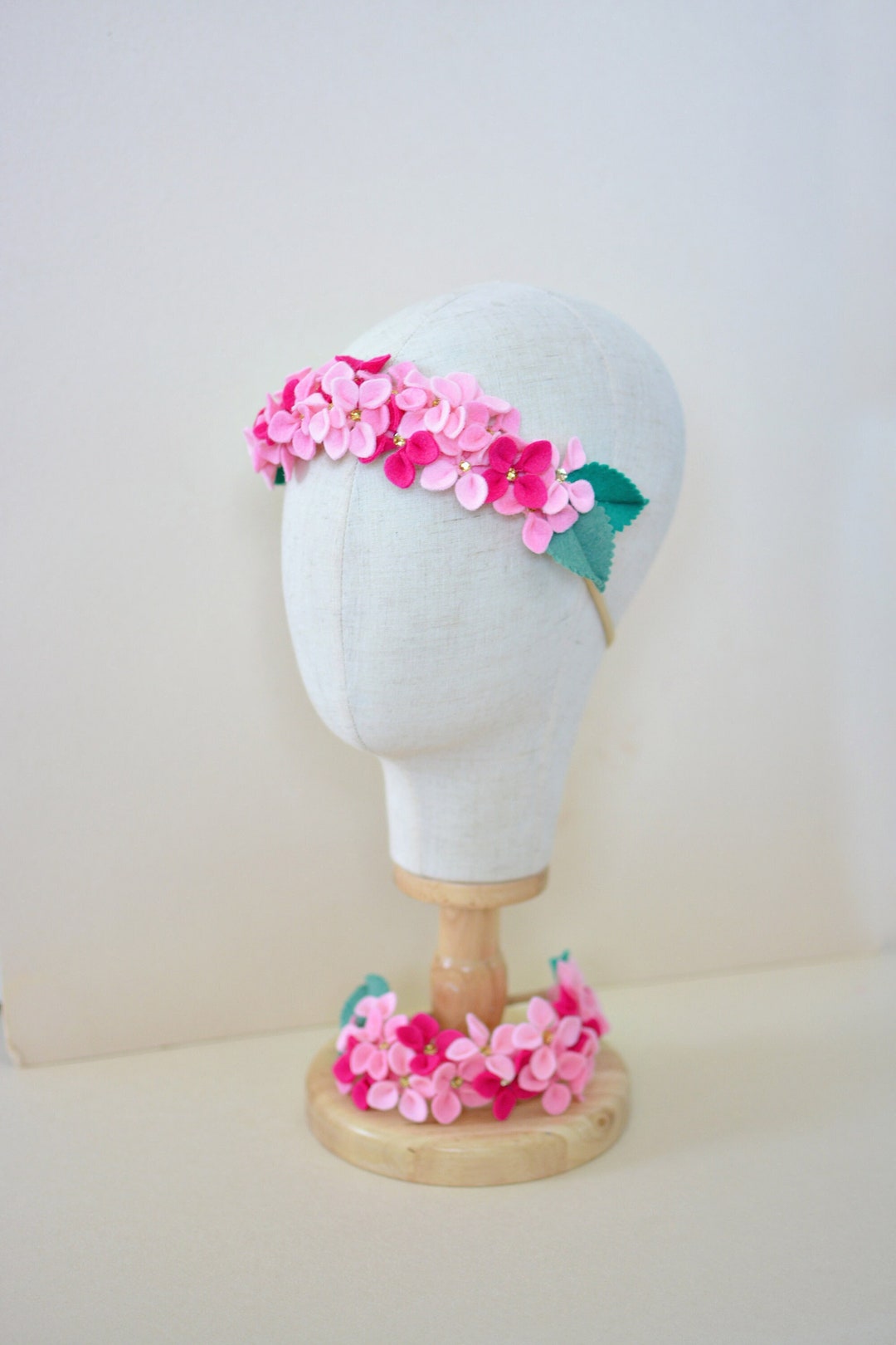 Pink Hydrangea Flower Crown, Hydrangea Headpiece, Pink Hydrangea ...