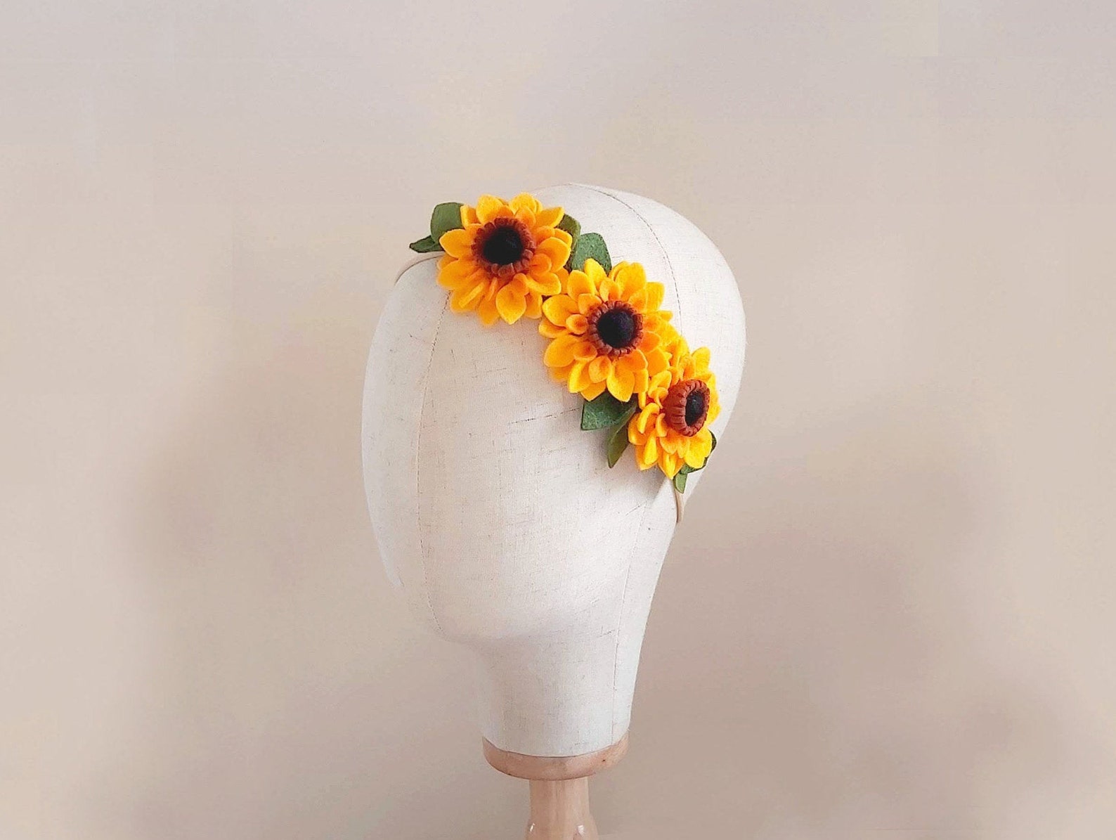 Baby Sunflower Headband Fall Sunflower Crown Sunflower - Etsy