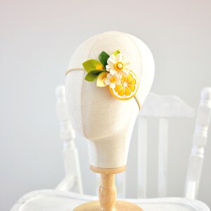 Lemon Headband, Lemon Hair Bow, Lemon Hair Clip, Tropical Headband ...