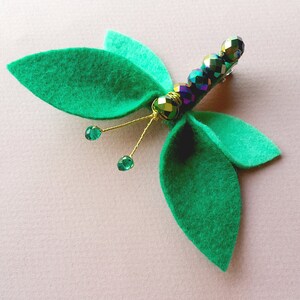 Emerald Green Firefly, Butterfly Hair Clip, Butterfly Wings, Butterfly ...