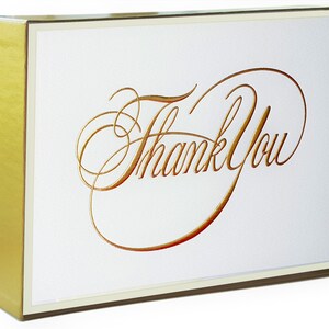 Gold Foil Thank You Cards: Elegant Embossed Stationery Set - Etsy
