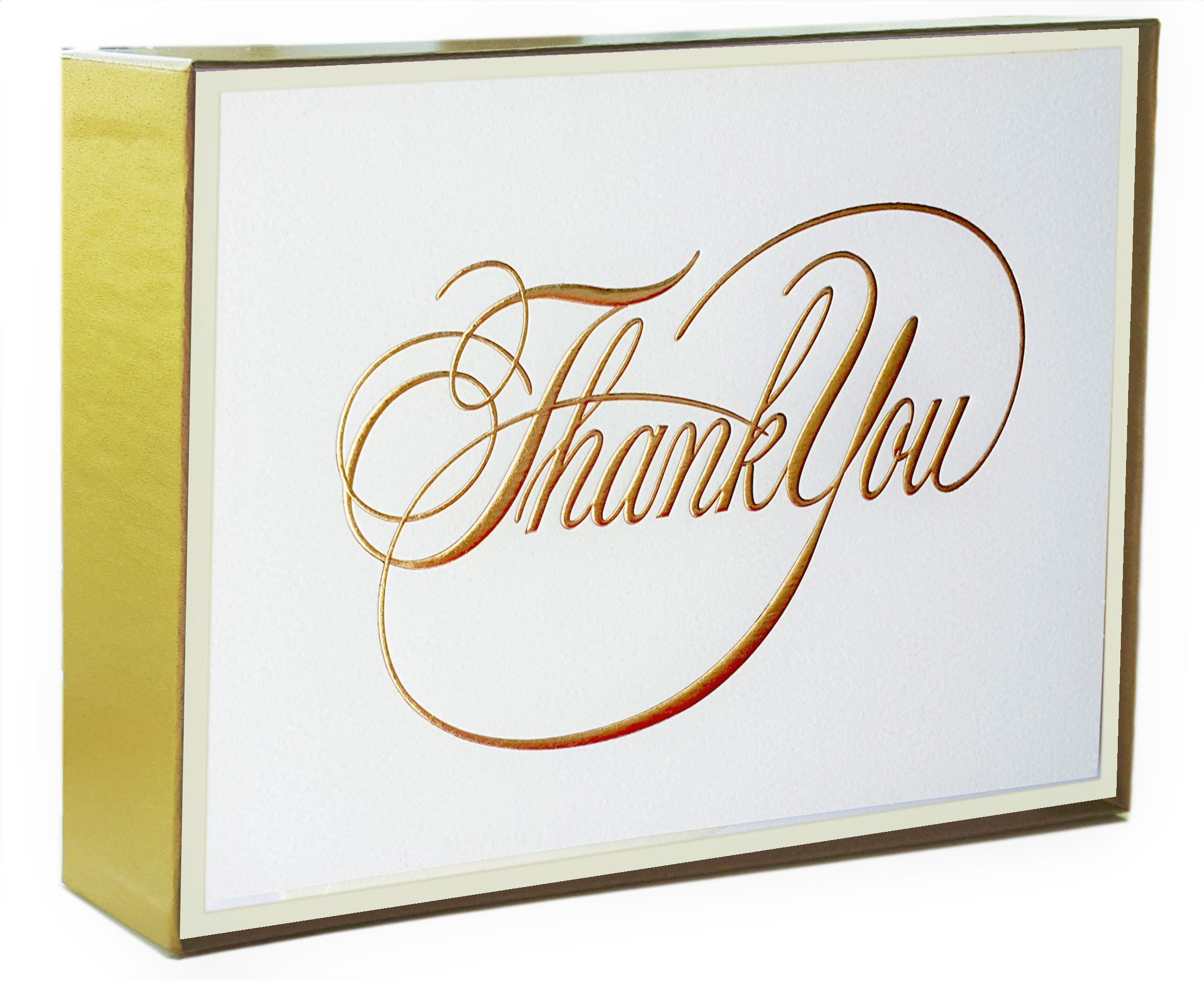 Gold Foil Thank You Cards: Elegant Embossed Stationery Set - Etsy