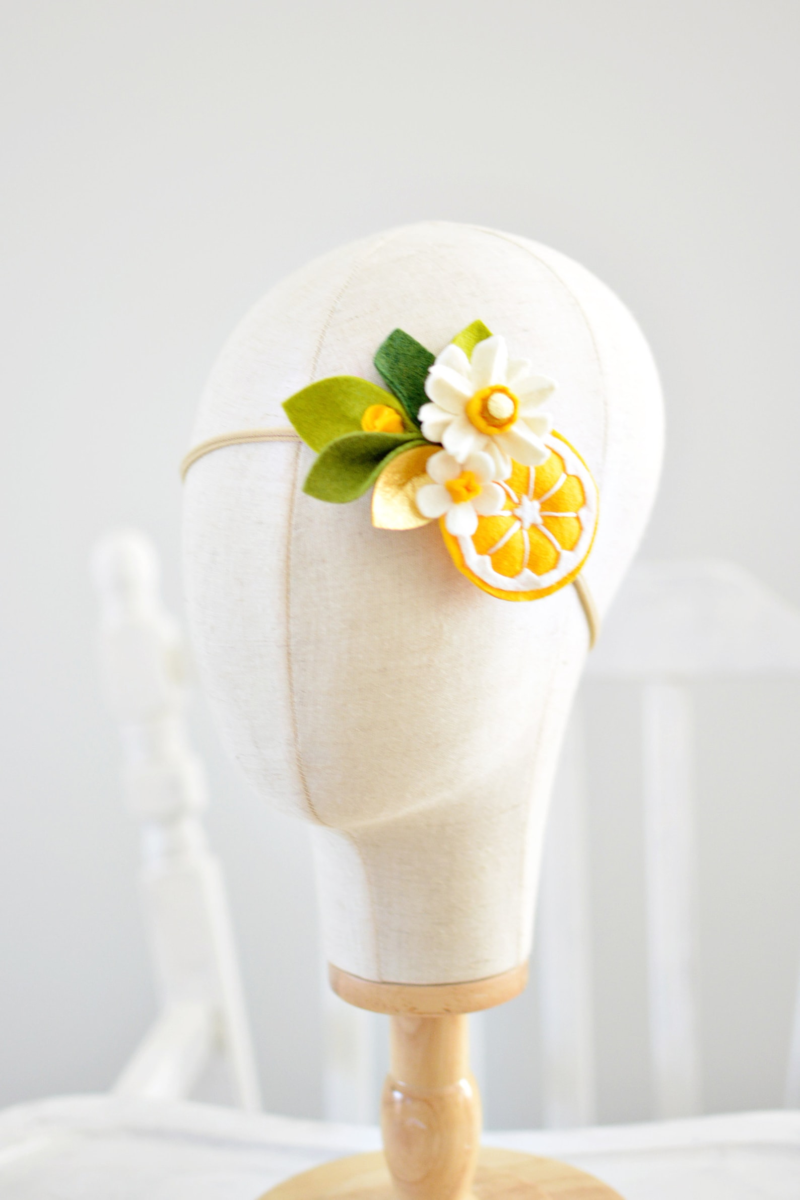 Lemon Headband, Lemon Hair Bow, Lemon Hair Clip, Tropical Headband ...