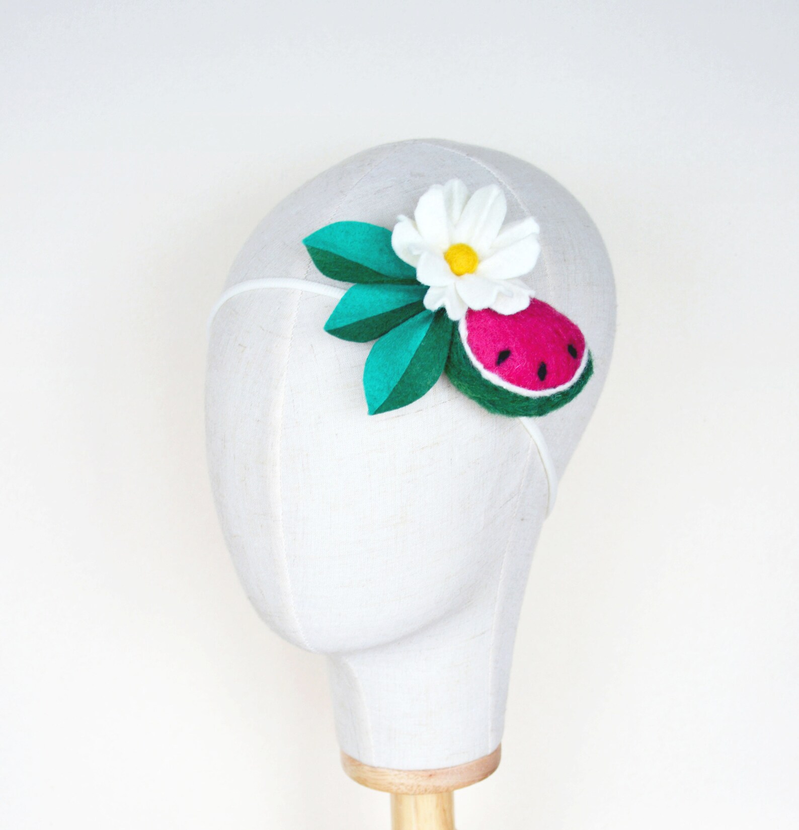 Watermelon Headband, Watermelon Hair Bow, Watermelon First Birthday ...
