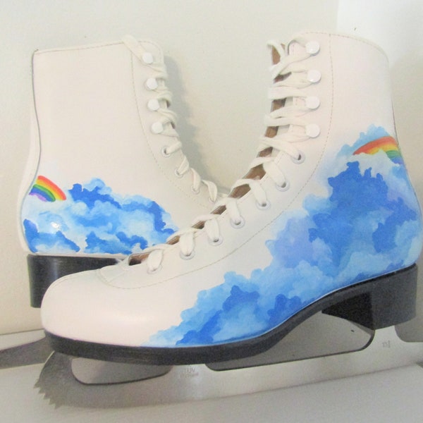 Painted Ice Skates - Etsy