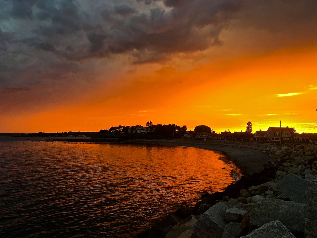 Fire Over Water - Etsy