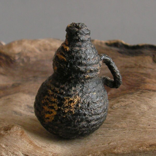 Vintage Old Calabash or Nam Tao Thai Amulet Pendant Anti Fire & Black ...