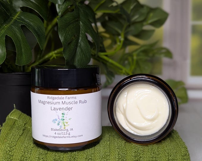 Magnesium Muscle Rub- 100% All Natural, All Organic, All Homemade ...