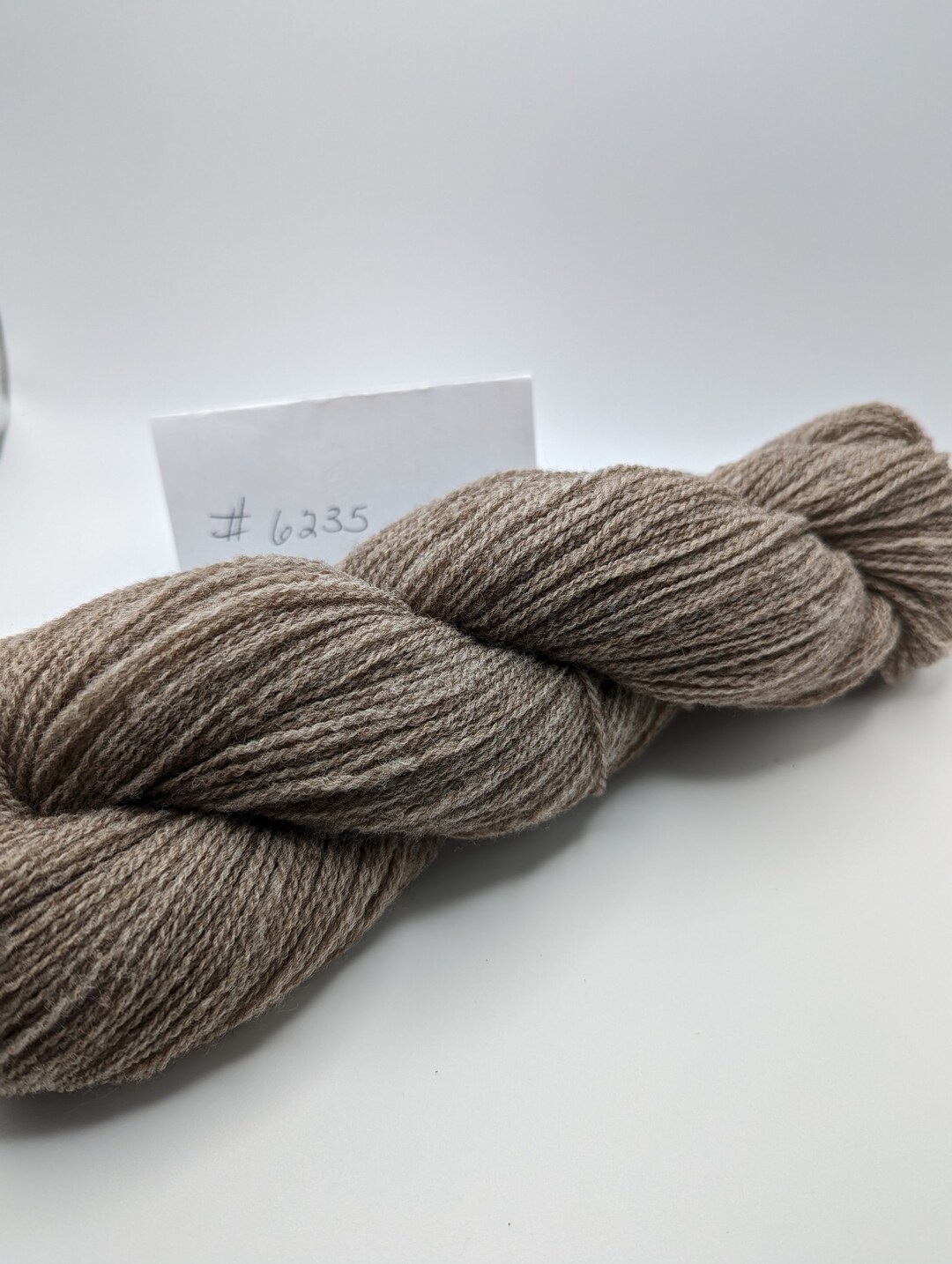 Undyed Natural Colored Brown Wool Yarn, Knitting, Crochet, Fingering ...