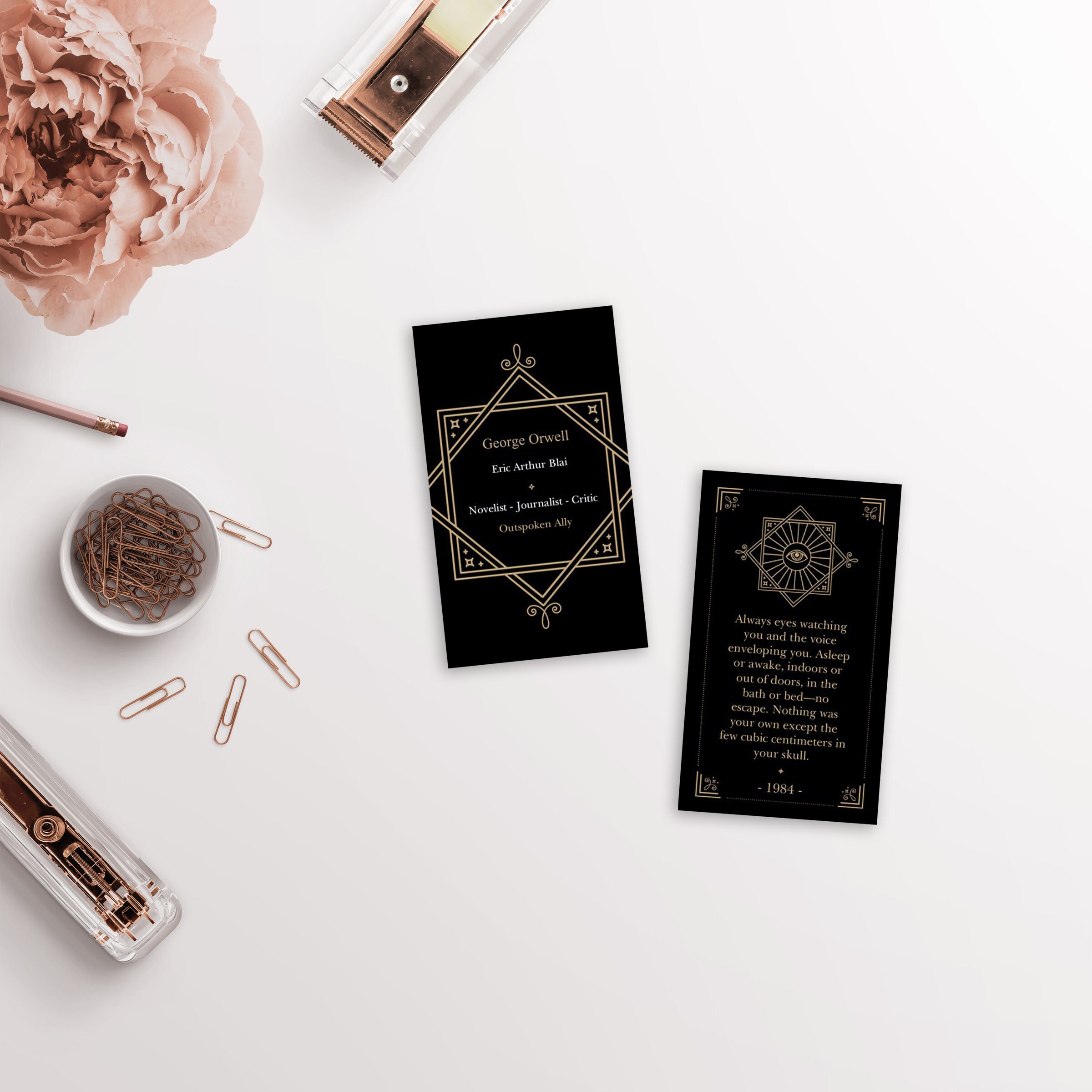 Orwell 1984 Mini Bookmark Gifts for Book Lovers Dystopian - Etsy