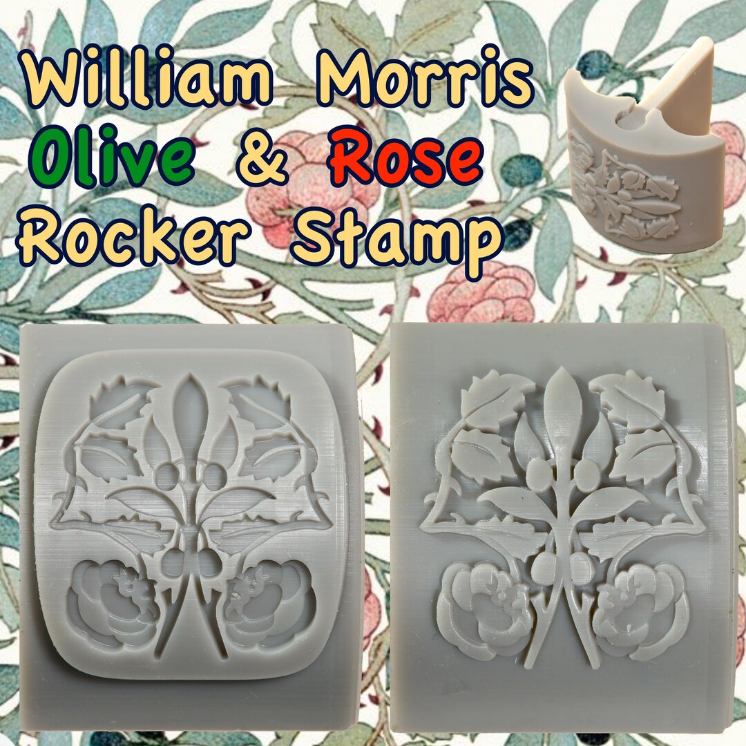 Polymer Clay Stamp William Morris Elements - Olive & Rose - Etsy