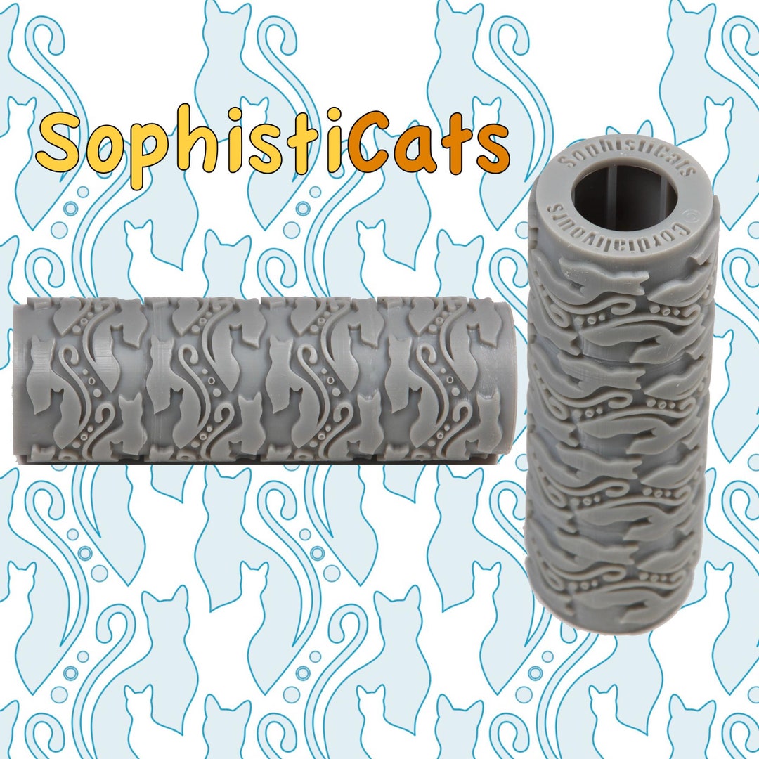 Clay Impression Roller - Sophisticats. Roucoucou Design Limited Edition ...