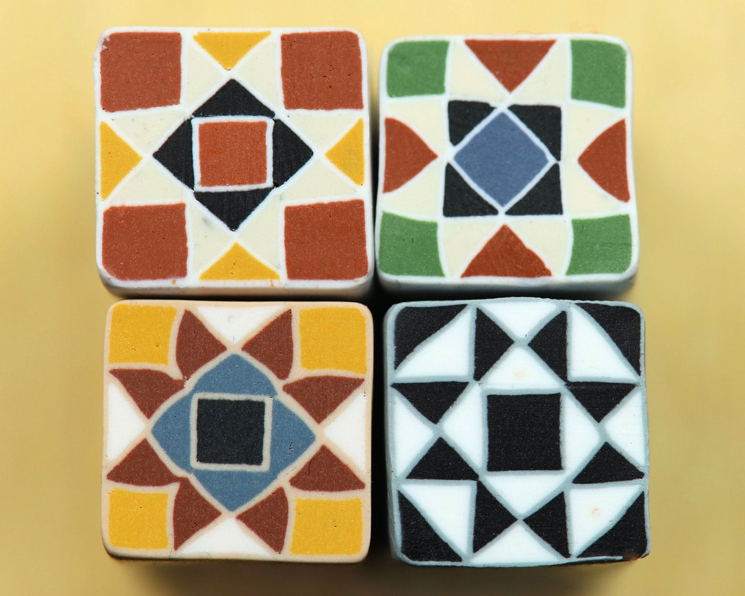 Antique Victorian Tile Collection Polymer Canes - Choice of 4 Designs ...