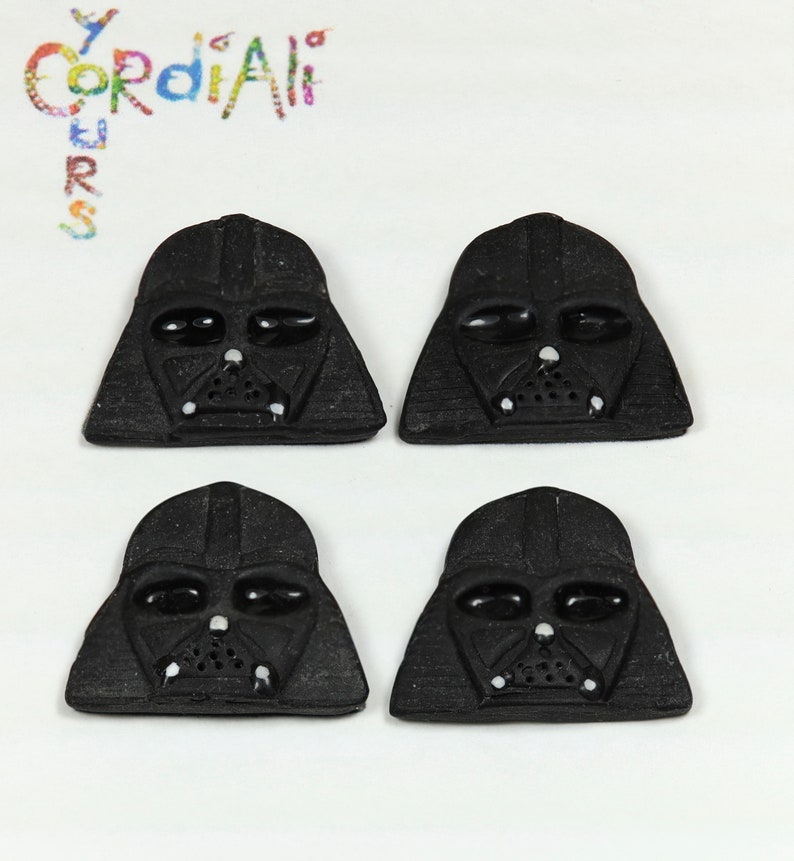 Star Wars Darth Vader 4 X Buttons With Shank. Set of 4 Star - Etsy