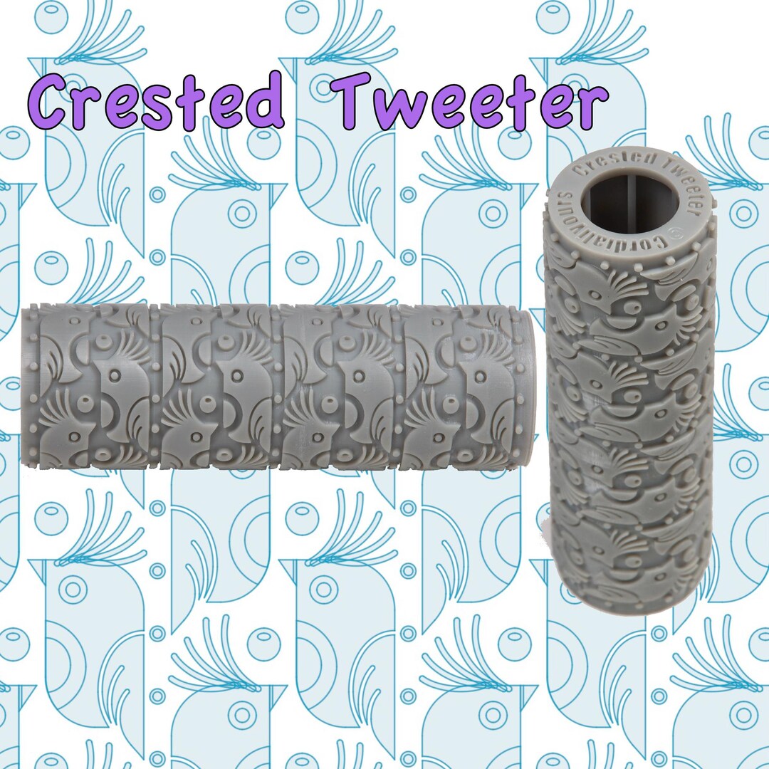 Clay Impression Roller - Crested Tweeter. Roucoucou Design Limited ...
