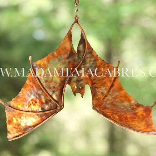 Bat Wind Catcher Bat Wind Spinner Bat Mobile Copper Bat - Etsy