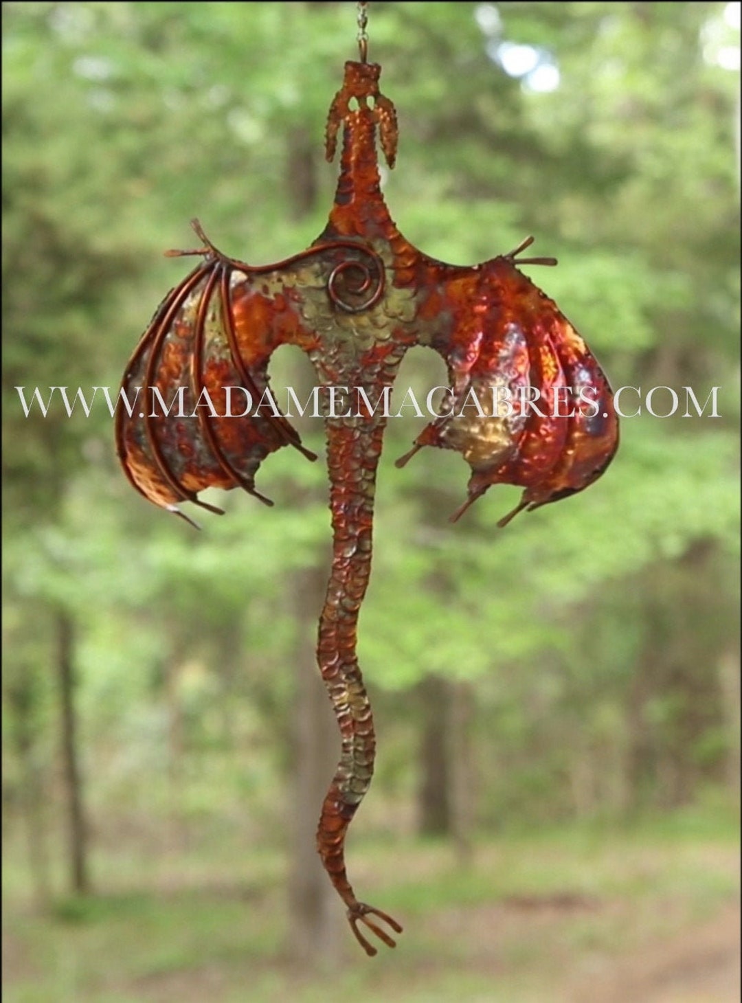 Dragon Wind Catcher Dragon Wind Spinner Dragon Mobile Copper Dragon ...