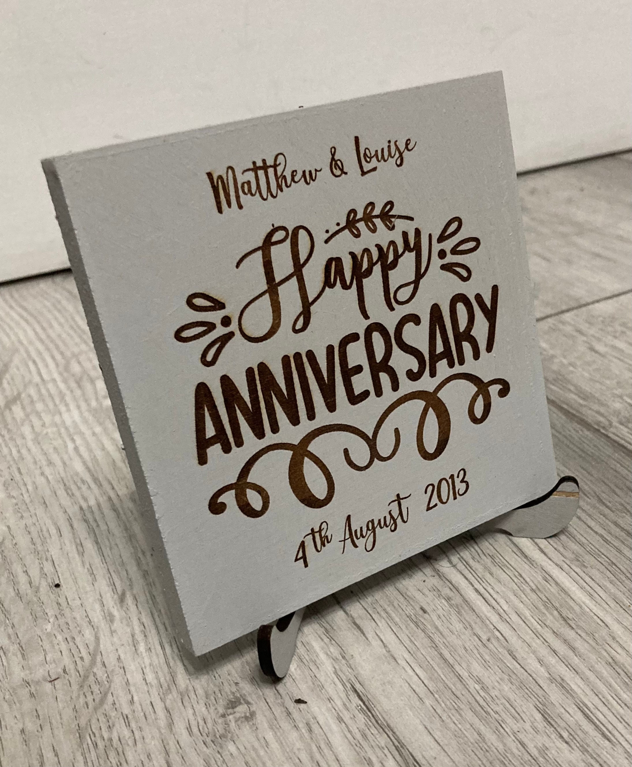 Personalised Happy Anniversary Sign - Etsy