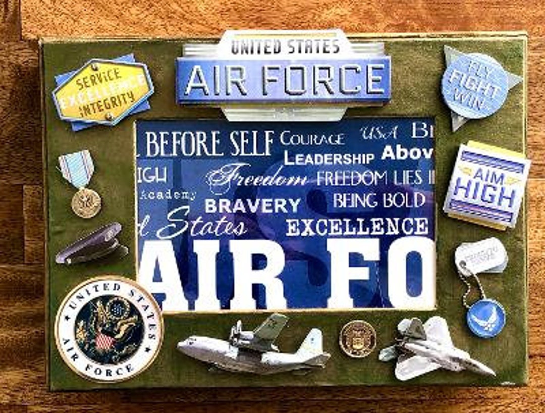 Air Force Military Memento Keepsake Box - Etsy