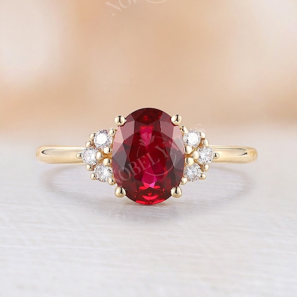 Unique Ruby Ring - Etsy