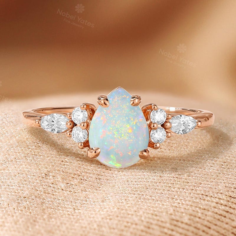 Opal Engagement Ring - Etsy