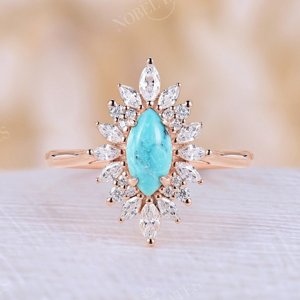 Turquoise Engagement Ring - Etsy