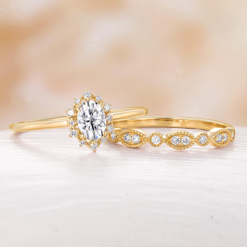 Engagement Ring Set - Etsy