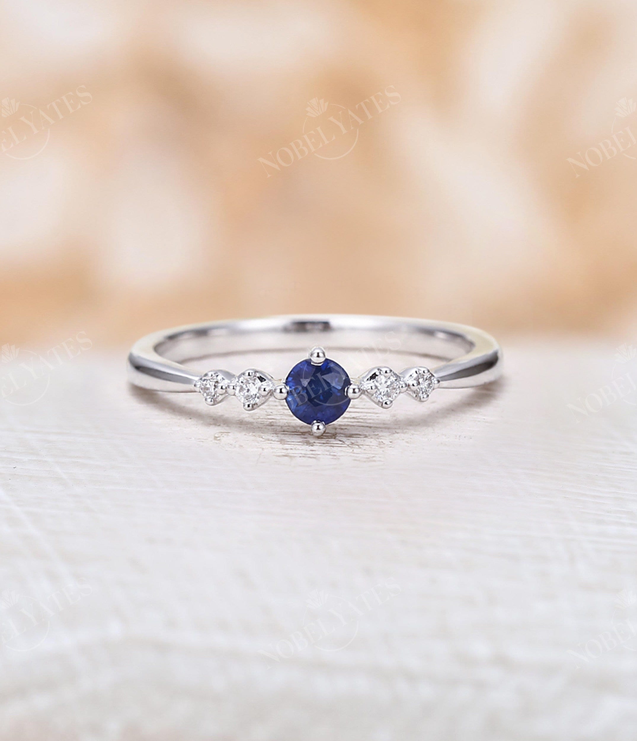 Simple Sapphire Engagement Rings