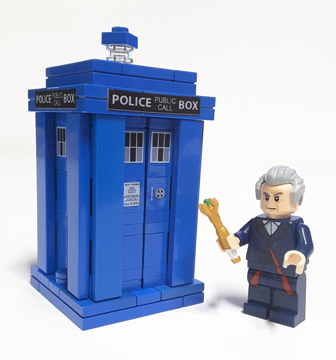 Custom Clear Vinyl Stickers for Lego TARDIS - Etsy
