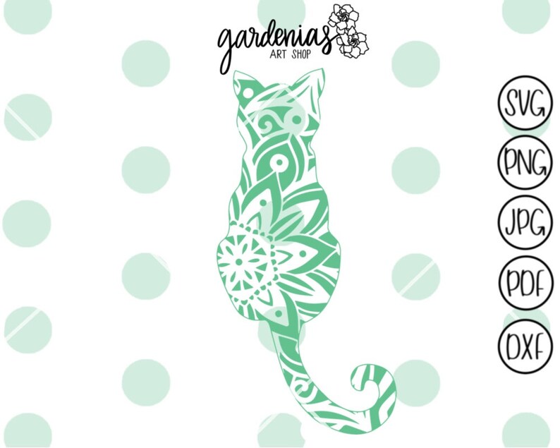 Cat Mandala Svg Cat Svg Mandala Svg Cat Lady Svg Svg Cat - Etsy