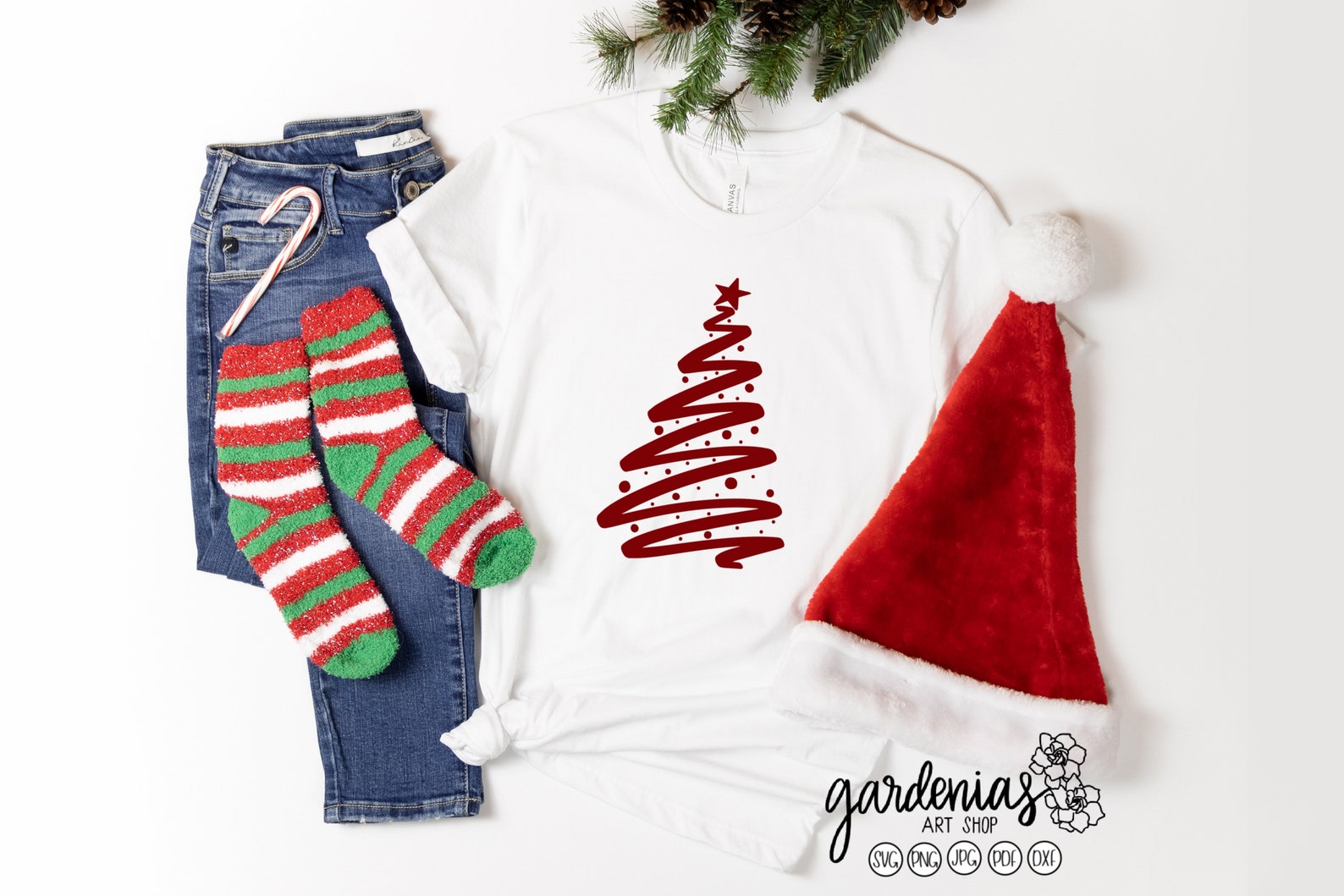 Simple Christmas Svg, Christmas Tree Svg, Easy Christmas Svg, Easy ...