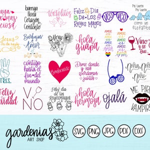 Spanish SVG Bundle, Archivos En Español, Spanish Cut File Bundle ...