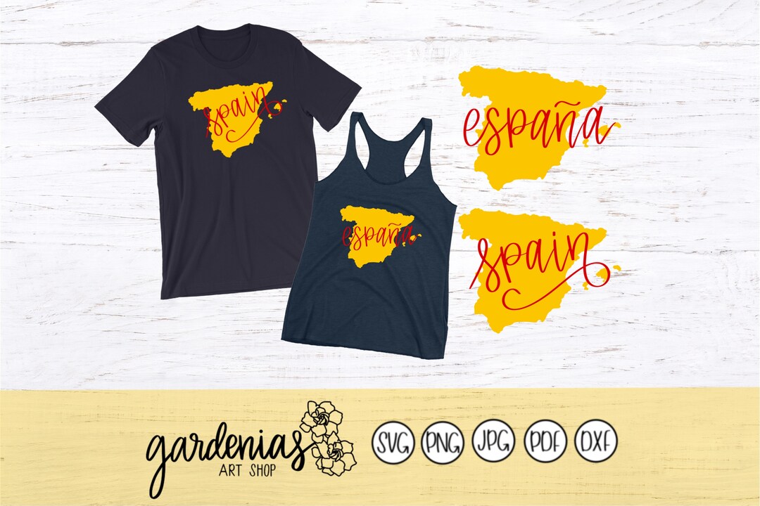 Spain SVG Hand Lettered, Spain Cut File, Spain Dxf, Spain Map Design ...