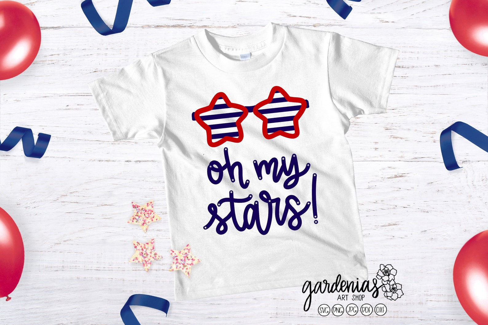 Oh My Stars SVG, 4th of July SVG, Patriotic Cut File, Star Sunglasses ...