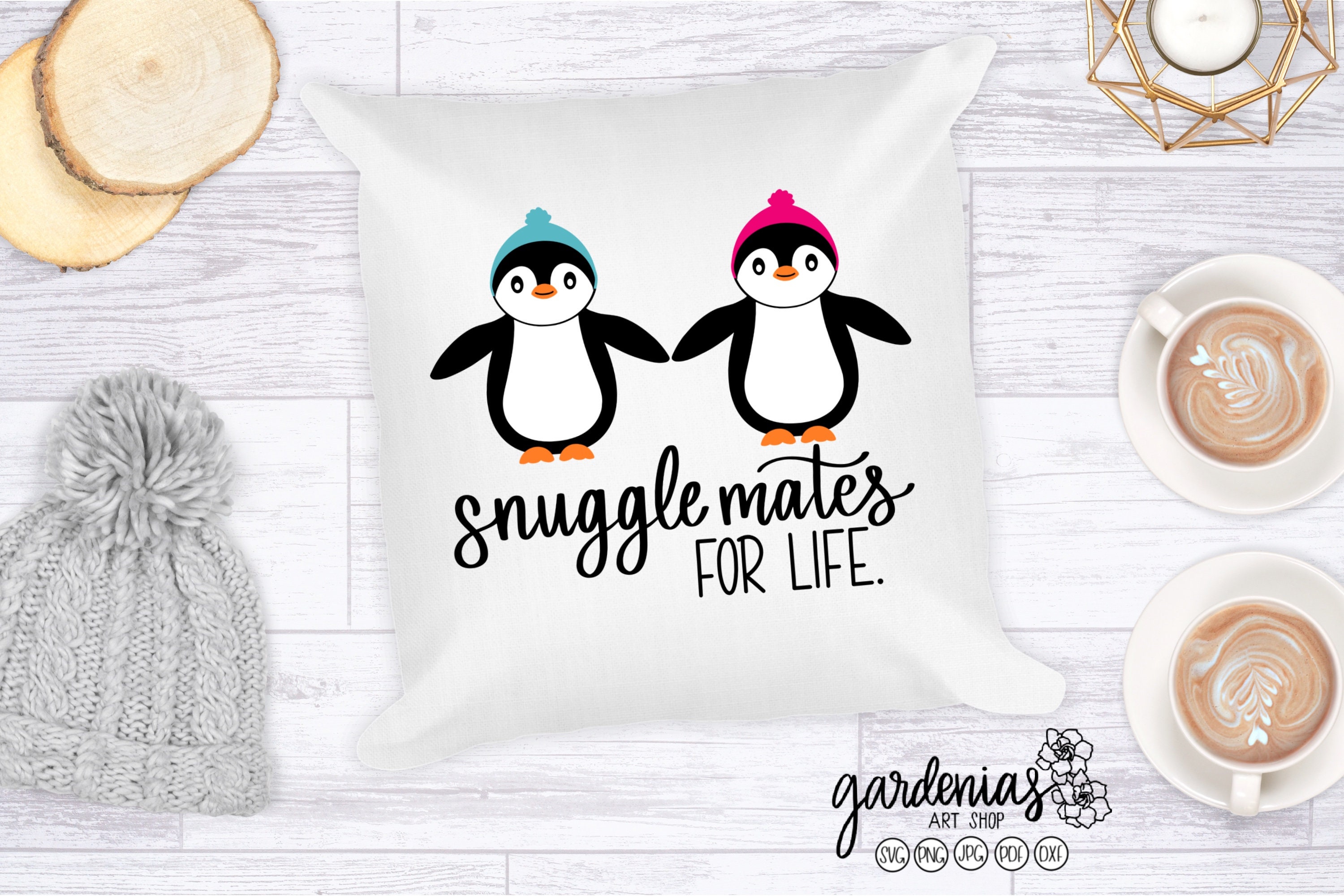 Penguin SVG, Penguin Cut File, Snuggle Mates for Life, Cold Winter Svg ...