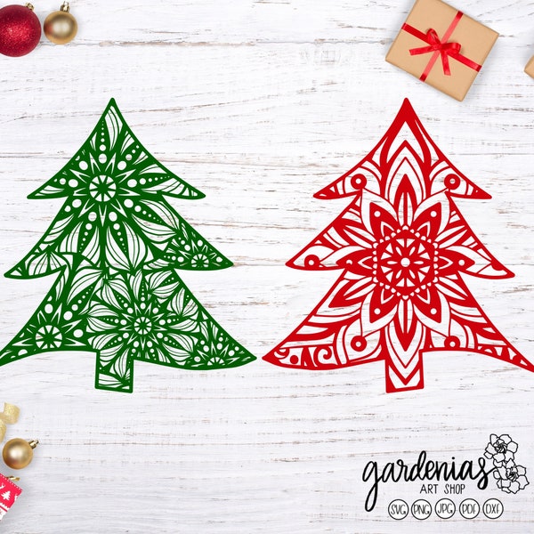 Christmas Mandala - Etsy