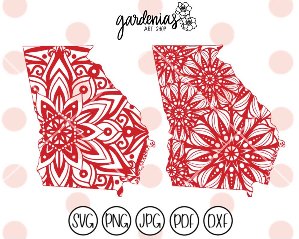Georgia Mandala Svg Georgia Svg Mandala Svg Georgia Mandala - Etsy UK