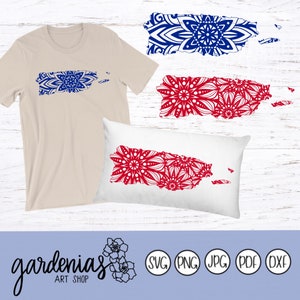 Puerto Rico Mandalas SVG, Puerto Rico Map Svg, Puerto Rico Cut Files ...