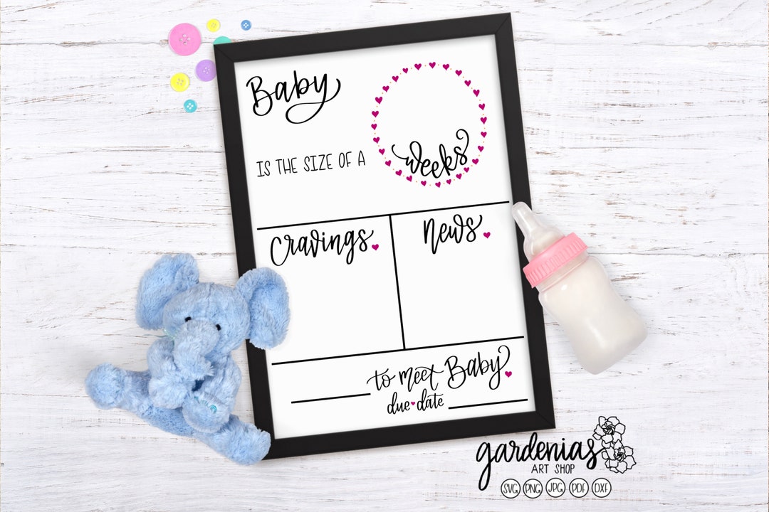 Pregnancy Board SVG, Pregnancy Board Template, Pregnancy Board With ...