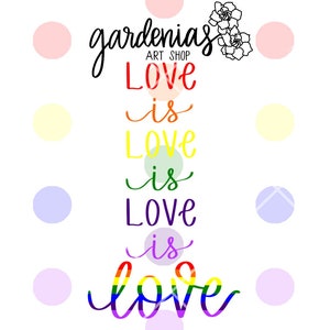 Love is Love Svg Love is Love Cut File Pride Svg Pride Cut - Etsy