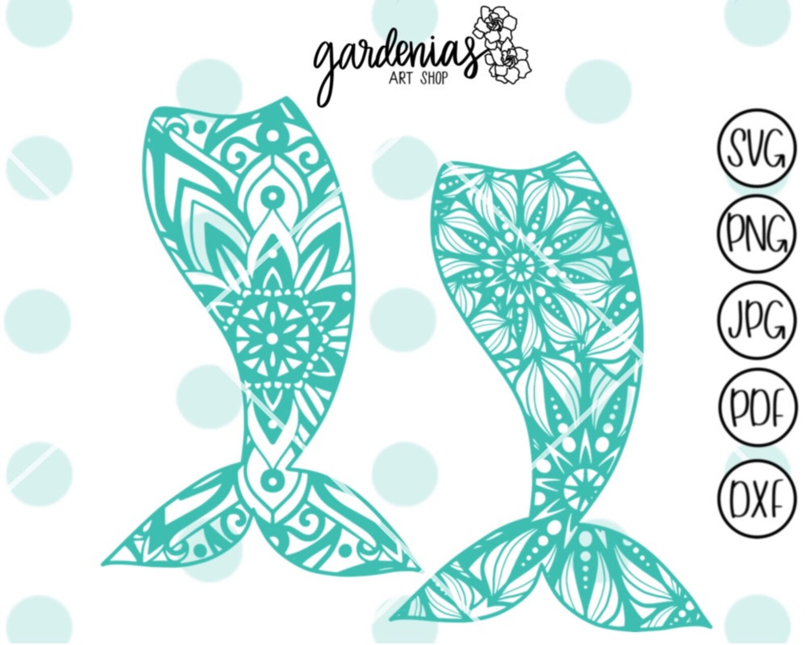 Mermaid Mandala Svg, Mermaid Tail Svg, Mermaid Mandala Svg, Svg Mermaid ...