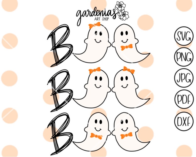 Boo With Ghosts SVG Boo Love Girl Ghosts Boy Ghosts - Etsy