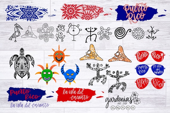 Puerto Rico SVG Bundle Puerto Rican Designs Puerto Rico Cut - Etsy