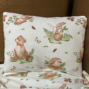 Cute Forest Bedding Set, Woodland Animals Cot Bed, Forest Animals ...