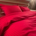 Red Stripe Satin Bedding Sets Red Stripe Satin Sheets Red - Etsy