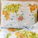 Grey Map Bedding Set, Map Toddler Set, Kids Bedding Set, Map Twin Set ...