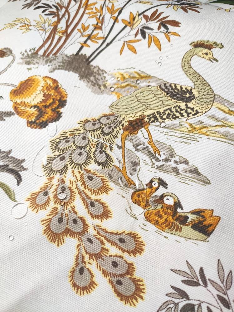 Peacock Tablecloth, Birds Tablecloth, Teflon Tablecloth, Dirty-proof ...