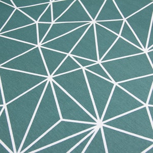 Emerald Pillowcase, Emerald Geometric Bedding Set, Emerald Sheets ...