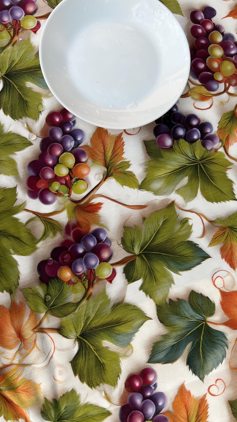 Grape Tablecloth, Waterproof Grape Tablecloth, Autumn Tablecloth ...