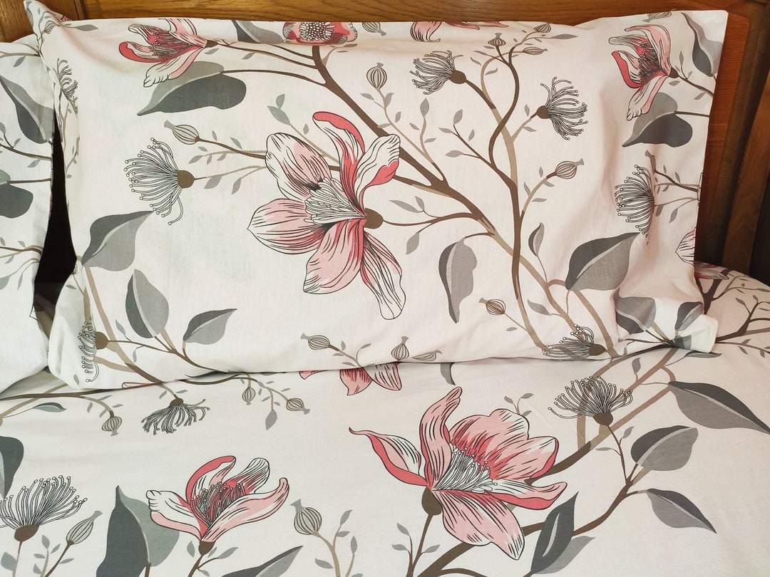 Flowers Magnolias Bedding Set, Magnolia Full Set, Magnolias Twin Size ...